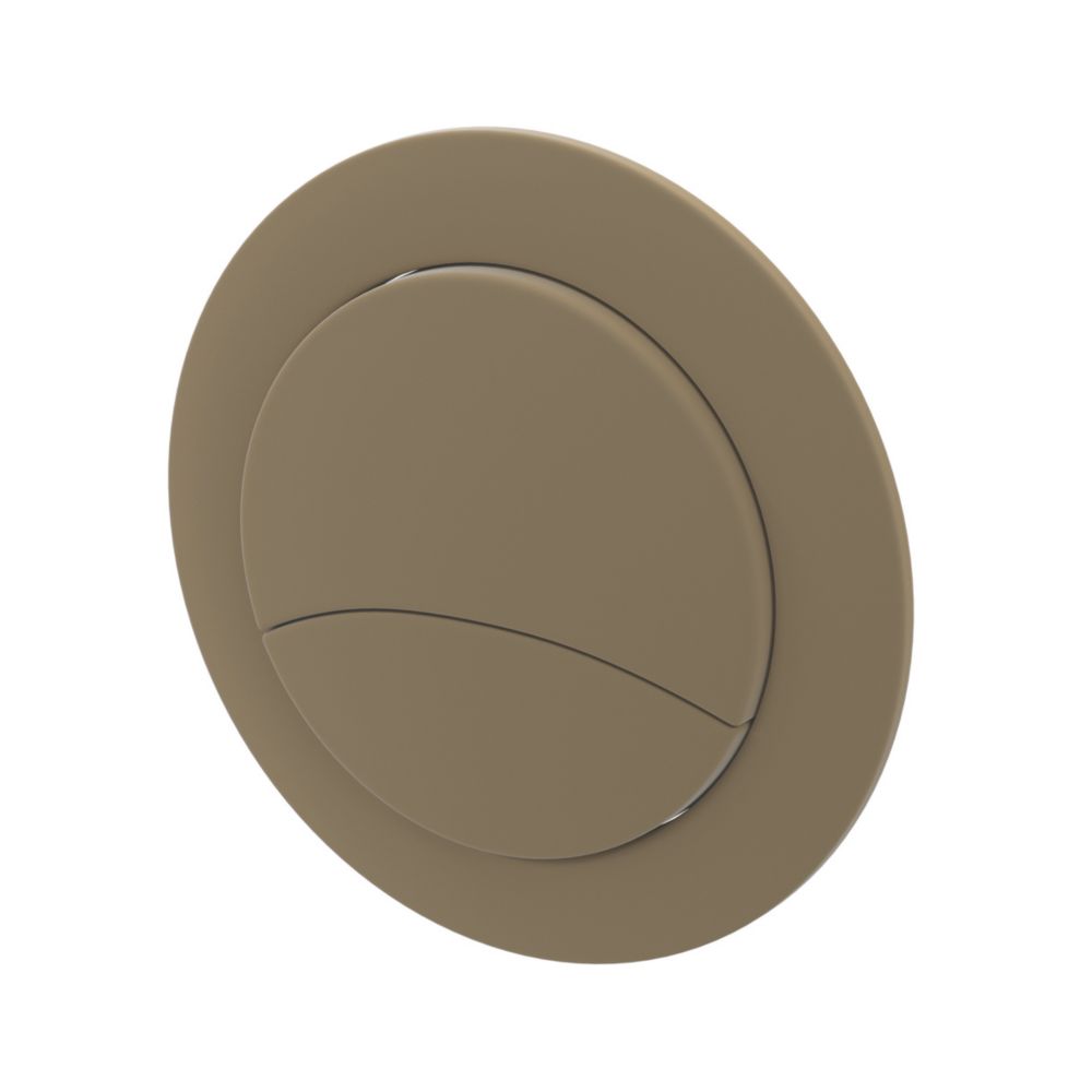 Dual-Flush Push Button Brushed Brass - Screwfix