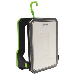 Luceco Rechargeable LED Folding Magnetic Work Light and Hook with Power ...