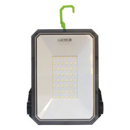Luceco Rechargeable LED Folding Magnetic Work Light and Hook with Power ...