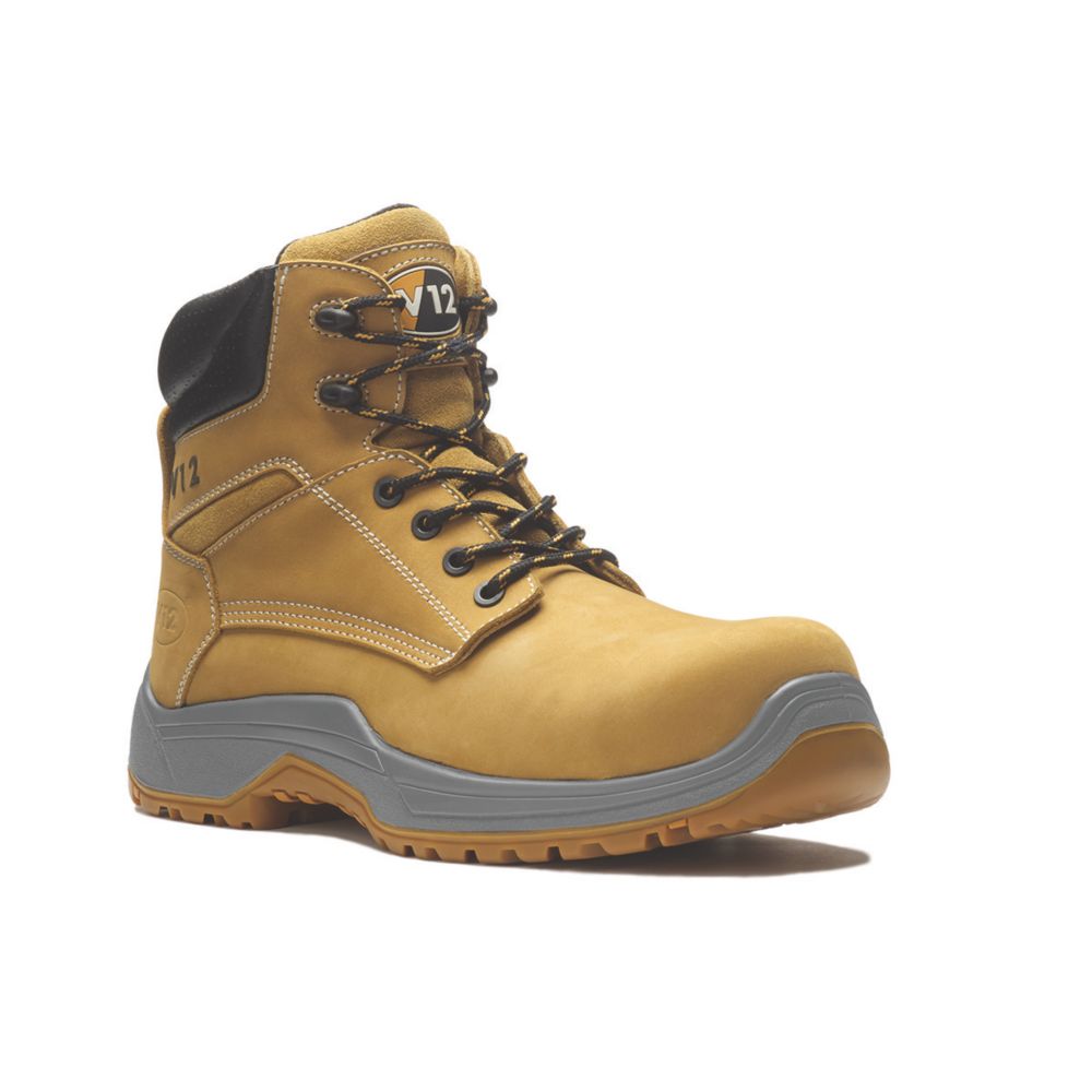 V12 Footwear Puma Size 4 Honey Water-Resistant Safety Boots - Screwfix