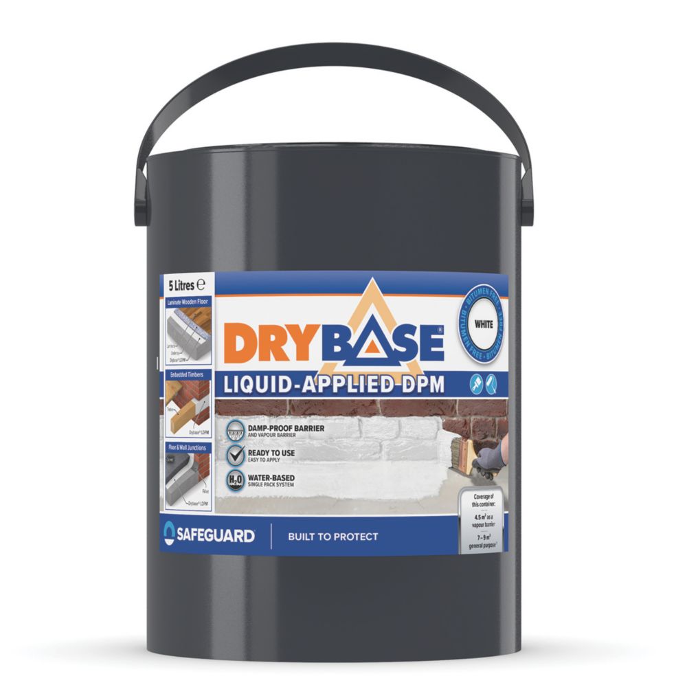 Drybase White Liquid Applied DPM 5Ltr - Screwfix