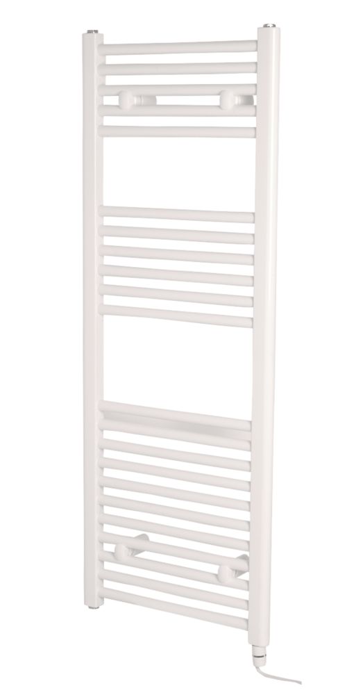 Towelrads 1186mm x 450mm 1365BTU White Flat Electric Towel Radiator ...