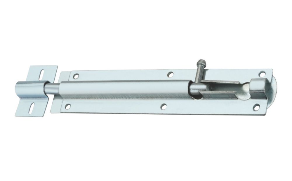 Smith & Locke Adjustable Barrel Gate Bolt Silver 152mm - Screwfix