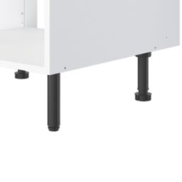 Pragma Matt White 600mm x 590mm x 860mm Flat Packed Kitchen Appliance ...