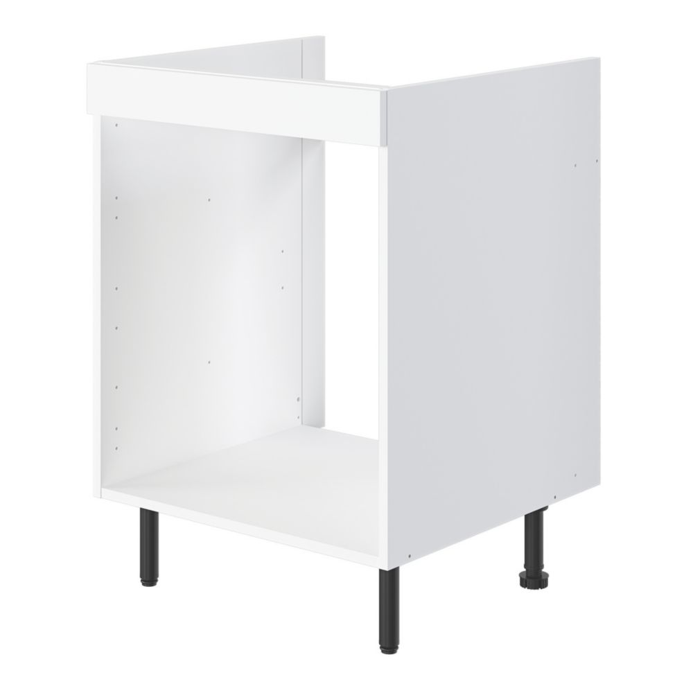 Pragma Matt White 600mm x 590mm x 860mm Flat Packed Kitchen Appliance ...