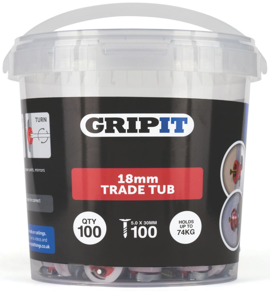 GripIt Plasterboard Fixings | Fixings & Fasteners | Screwfix.com