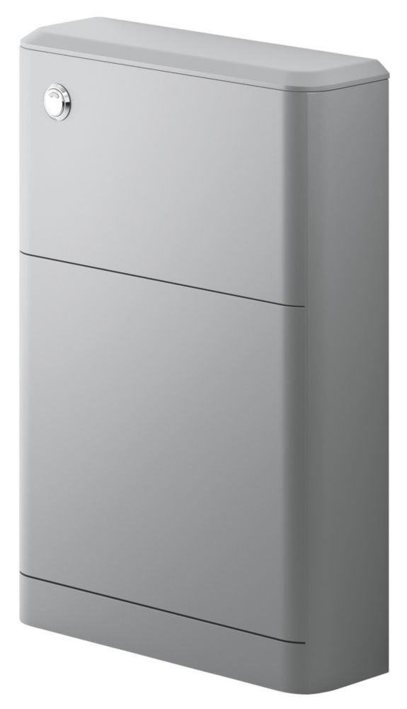 Bathroom Toilet Unit Grey Matt 551mm x 201mm x 800mm - Screwfix