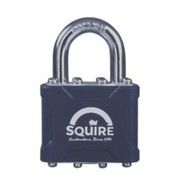 Squire 35 Laminated Steel Master Keyed Weatherproof Padlocks 44mm 10 Pack - Screwfix