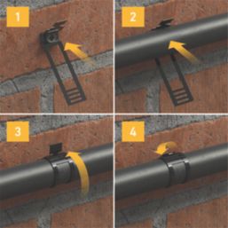 D-Line Wrap & Lock Design Fire Rated EV Fixing 10-17mm 20 Pack - Screwfix