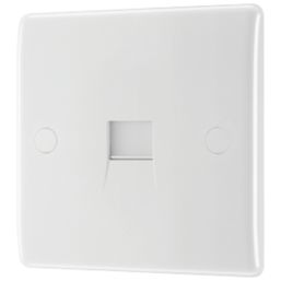 British General 800 Series 1-Gang Master Telephone Socket White - Screwfix