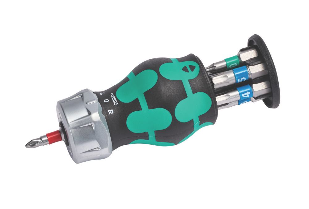 Wera Bicycle 5 Interchangeable Ratchet Screwdriver Set 7 Pcs - Screwfix