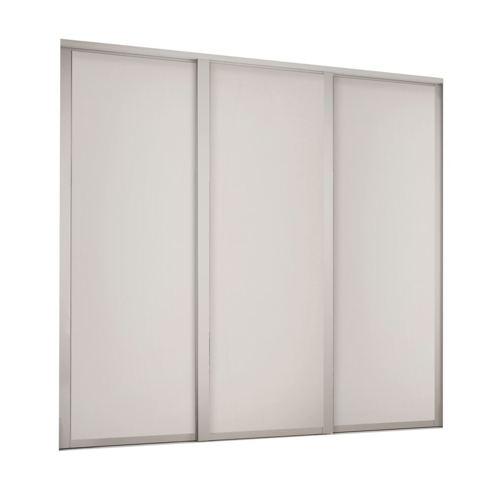 Spacepro Shaker 3-Door Sliding Wardrobe Door Kit Cashmere Frame ...