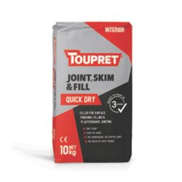 Toupret Joint, Skim & Fill Quick Dry 10kg - Screwfix