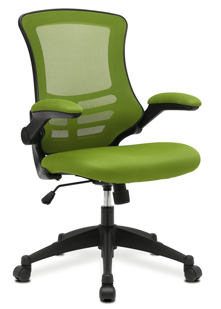 Nautilus Designs Luna Medium Back Task/Operator Chair Green - Screwfix