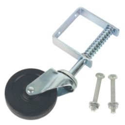 GateMate Medium Duty Gate Wheel 100mm Silver - Screwfix