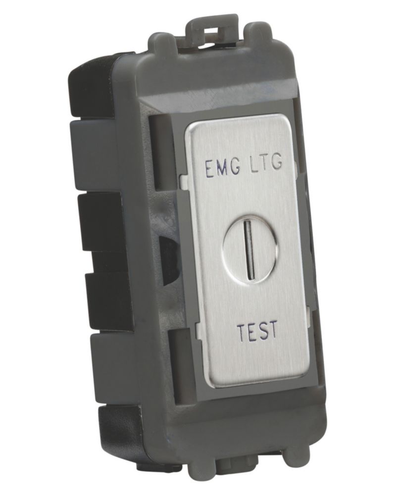 Knightsbridge 20AX Grid DP Emergency Lighting Test Key Switch Brushed ...