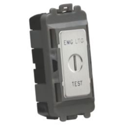 Knightsbridge 20AX Grid DP Emergency Lighting Test Key Switch Brushed ...