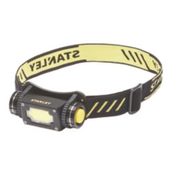 Stanley LED Head Torch with Magnet Black & Yellow 300lm - Screwfix