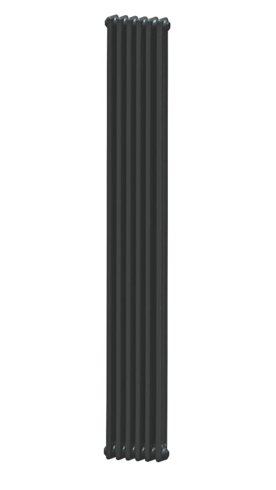 Acova 2000mm x 306mm 3749BTU Volcanic Vertical 3 Column Radiator - Screwfix