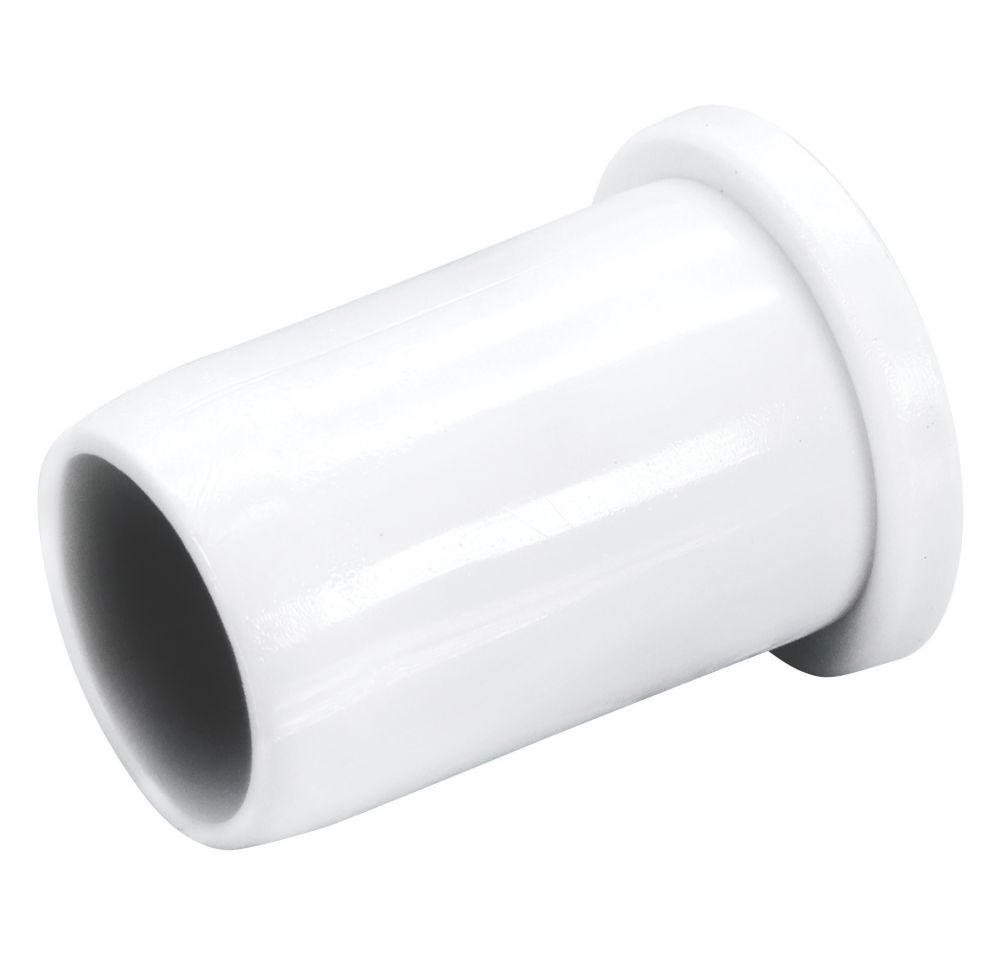FloPlast FloFit+ Plastic Push-Fit Inserts 15mm 50 Pack - Screwfix