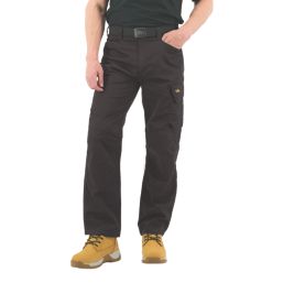 Site Sember Work Trousers Black 38" W 32" L - Screwfix