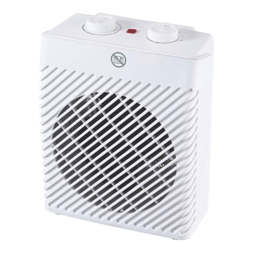 Nilaveli 2000W Electric Portable Fan Heater White - Screwfix