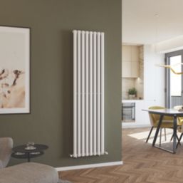 Azur Eclipse 1800mm x 480mm 3341BTU White Vertical Designer Radiator ...