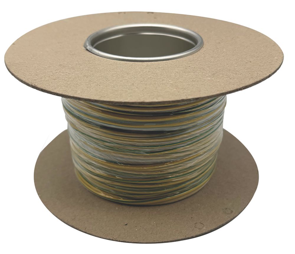 Greenbrook Green/Yellow Sleeving 4mm x 100m - Screwfix