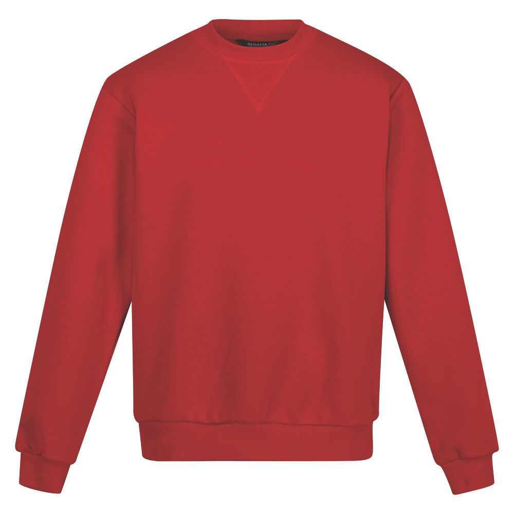 Regatta Pro Crew Neck Sweatshirt Classic Red Large 43" Chest - Screwfix