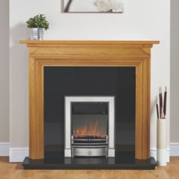 Focal Point Charlottesville Fire Surround Oak Veneer 1340mm x 1172mm ...