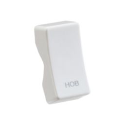 Knightsbridge 'HOB' Switch Cover White - Screwfix