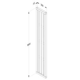 Forest Trellis Garden Screen 1' x 6' 3 Pack - Screwfix