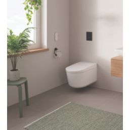 Grohe QuickFix Start Toilet Roll Holder Matt Black - Screwfix