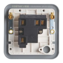 Contactum 13A Unswitched Metal Clad Fused Spur with White Inserts ...
