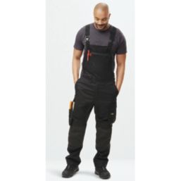 Snickers 6051 - Stretch Bib & Brace Overalls Black Medium / Large 38" W ...
