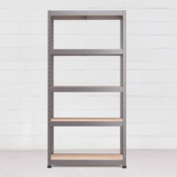 RB Boss 5-Tier Metal Garage Shelving Unit 900mm x 400mm x 1800mm - Screwfix