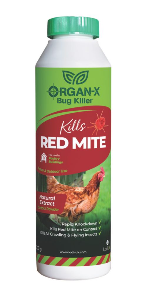 Organ-X Red Mite Killer Powder 300g - Screwfix
