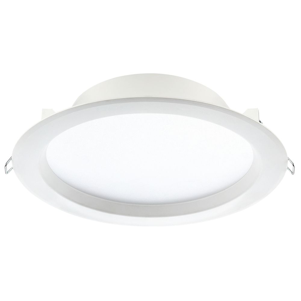 Luceco Carbon Fixed LED Downlight Without Bezel 13.5W 1500lm - Screwfix