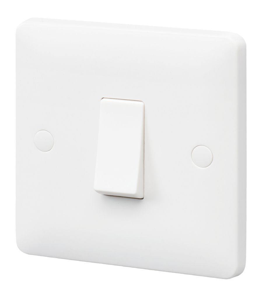 MK Base 10AX 1-Gang Intermediate Switch White with White Inserts ...