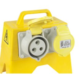 Carroll & Meynell 32A 2-Way Splitter Distribution Unit 5m 110V - Screwfix