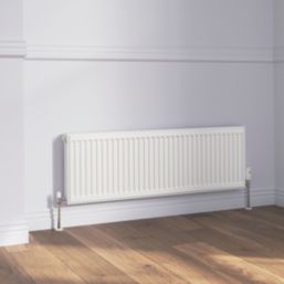 Flomasta 400mm x 1100mm 2513BTU White Type 11 Convector Radiator - Screwfix