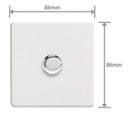 Varilight V-Pro 1-Gang 2-Way LED Dimmer Switch Ice White - Screwfix