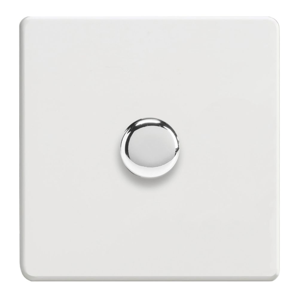 Varilight V-Pro 1-Gang 2-Way LED Dimmer Switch Ice White - Screwfix