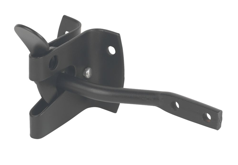 Garden Gate Latch Black Powder Coated 50mm | Gate Latches | Screwfix.com