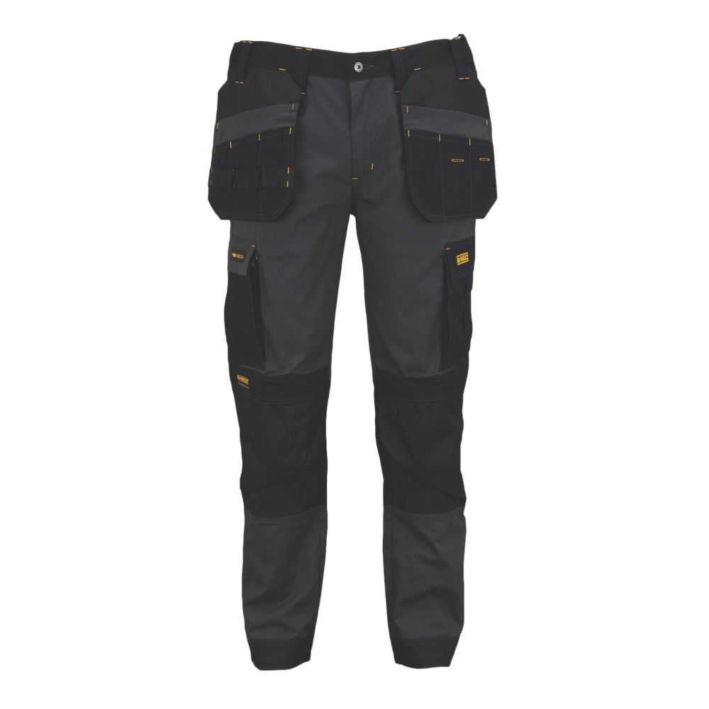 DEWALT Albany Work Trousers Black 38" W 31" L - Screwfix