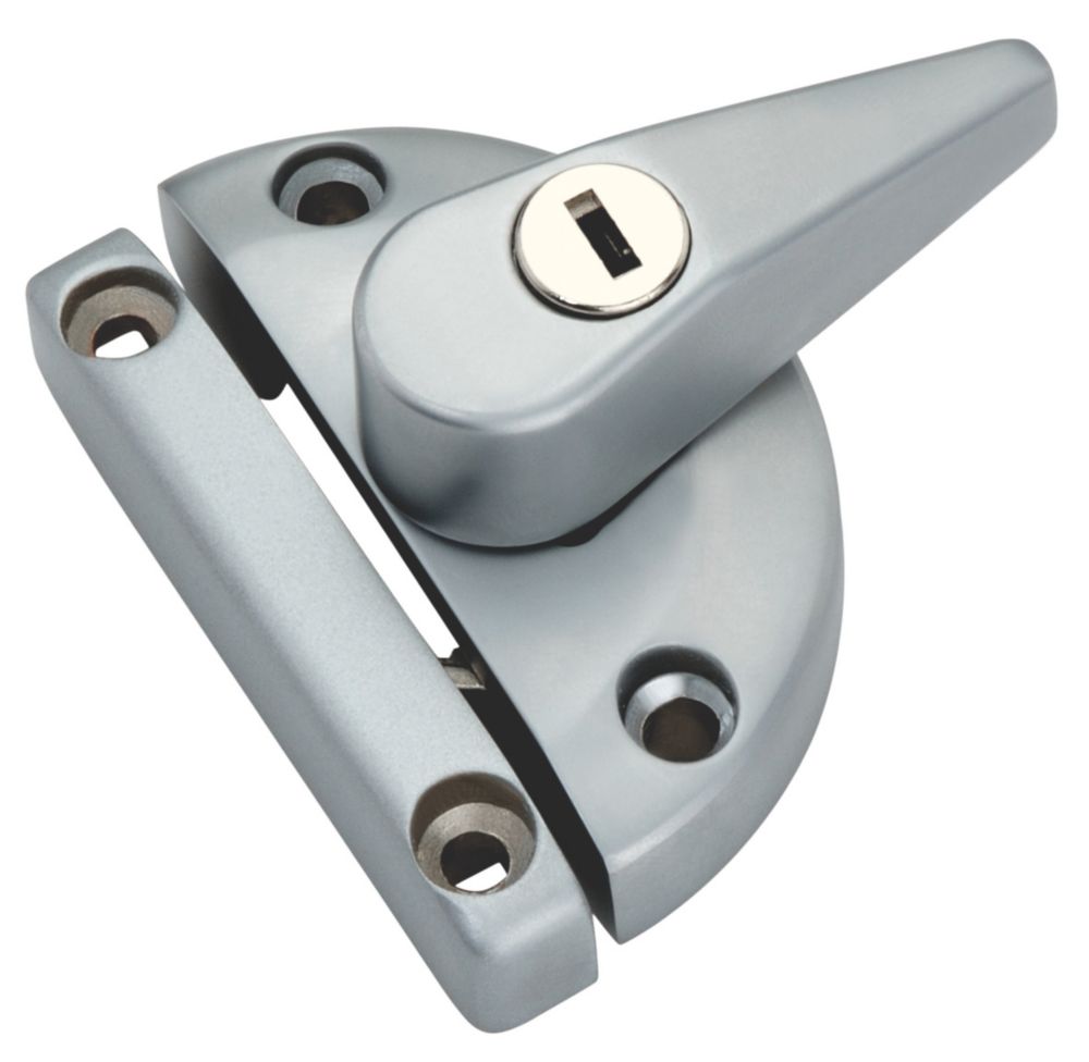 Smith & Locke Sash Window Fastener Polished Chrome 80mm x 58mm - Screwfix