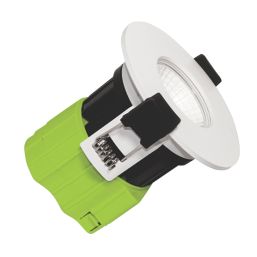 Luceco FType Fixed Fire Rated LED Downlight White 6W 600lm - Screwfix