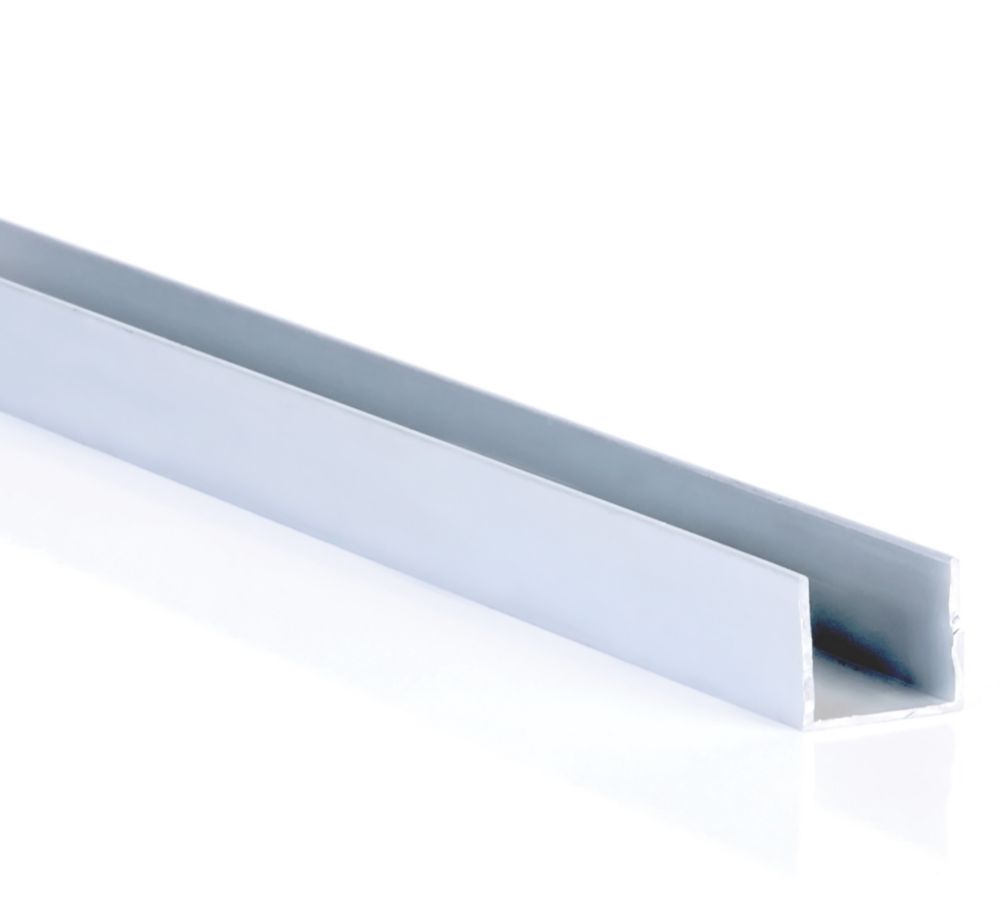 Radmat Building Materials Silver 16mm C-Profile 3000mm x 25mm - Screwfix