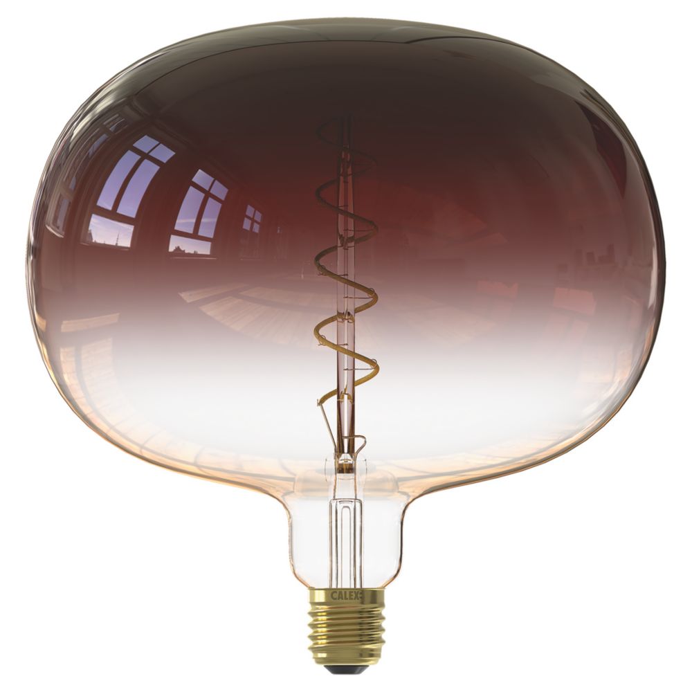 Calex XXL Boden Maroon E27 Decorative LED Light Bulb 130lm 5W - Screwfix