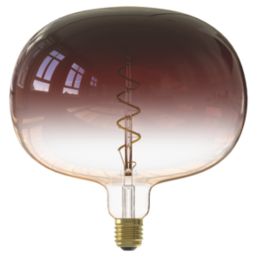 Calex XXL Boden Maroon E27 Decorative LED Light Bulb 130lm 5W - Screwfix